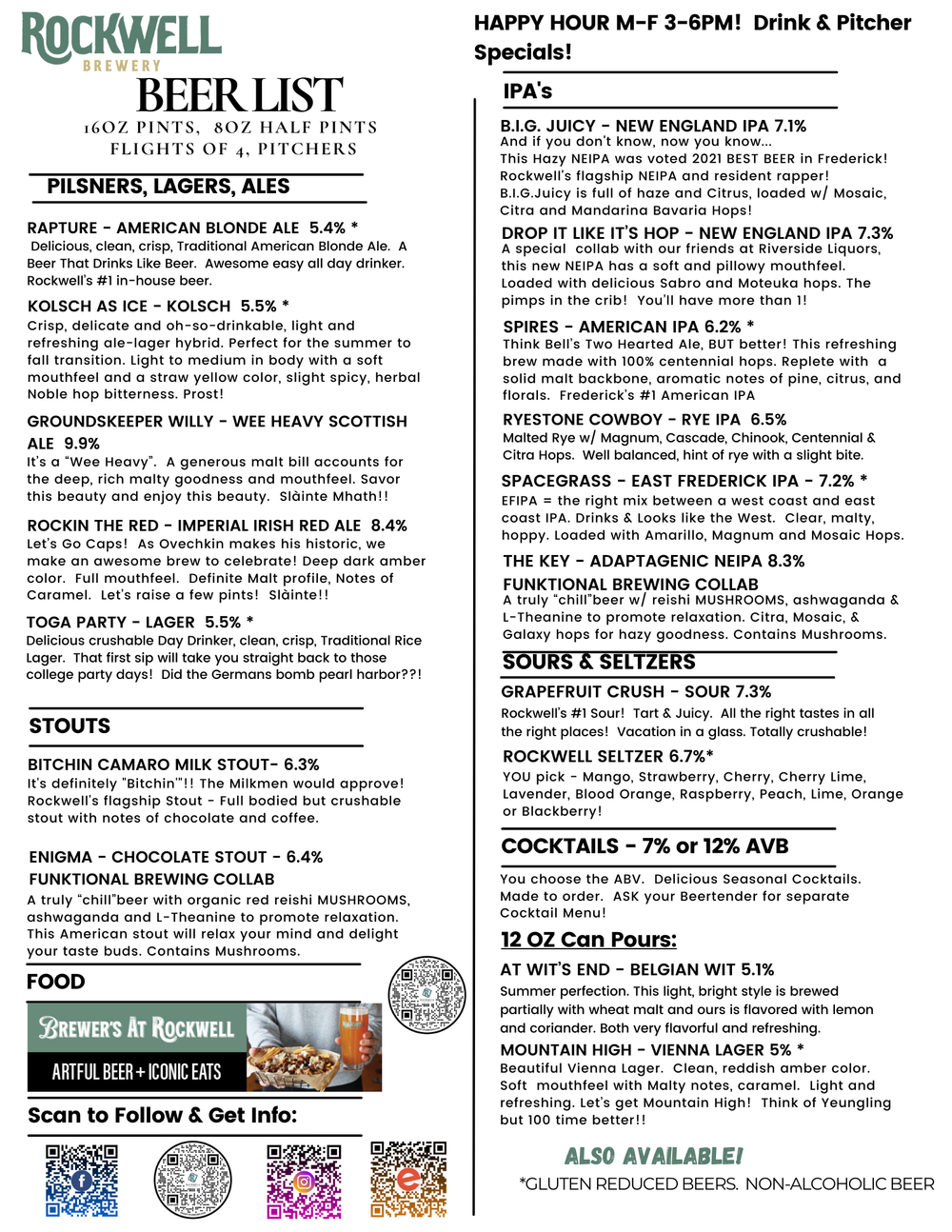 Rockwell Brewery Rockwell Brewery