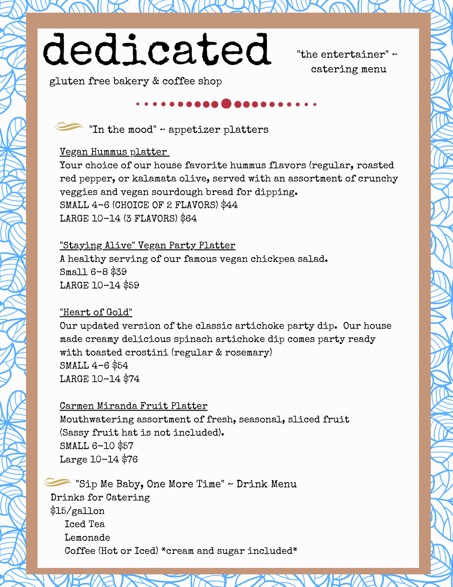 dedicated - gluten free bakery