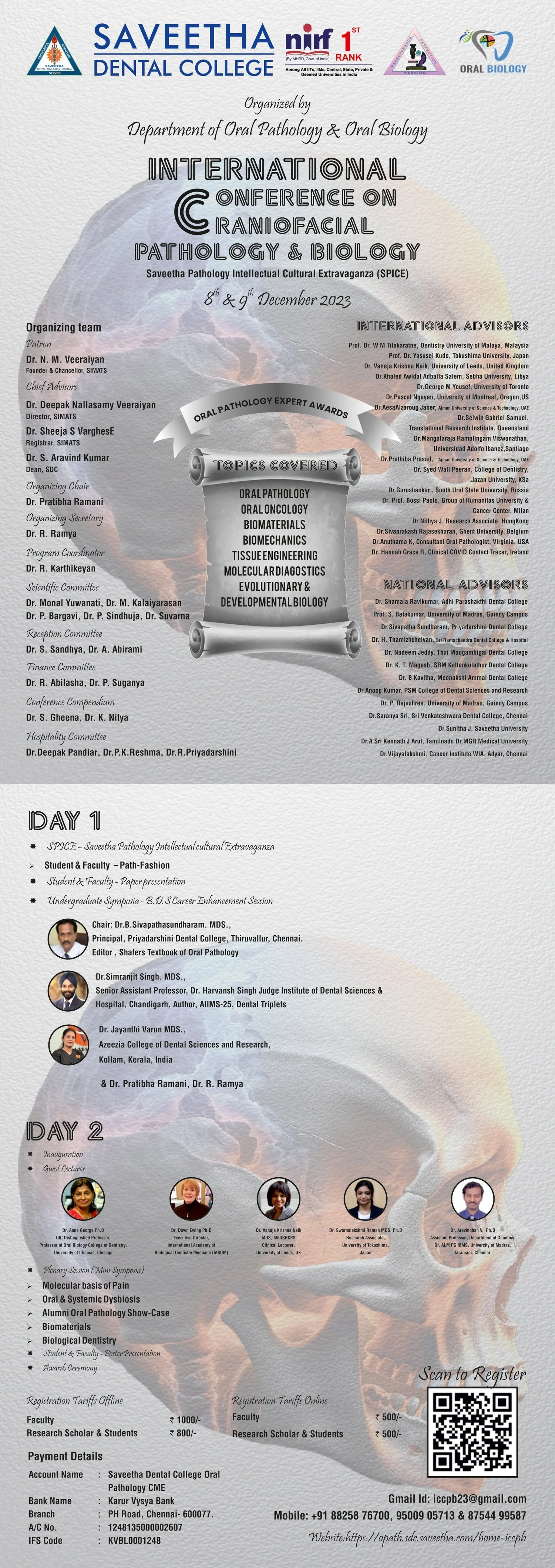 BROCHURE — ORAL PATHOLOGY-SAVEETHA