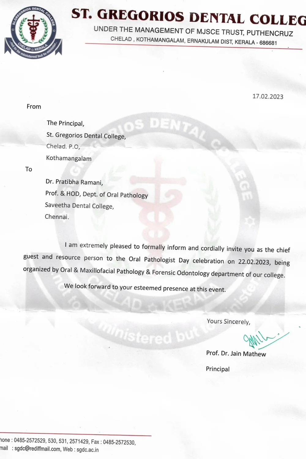 National Oral Pathologists Day Guest Lecture — ORAL PATHOLOGY-SAVEETHA