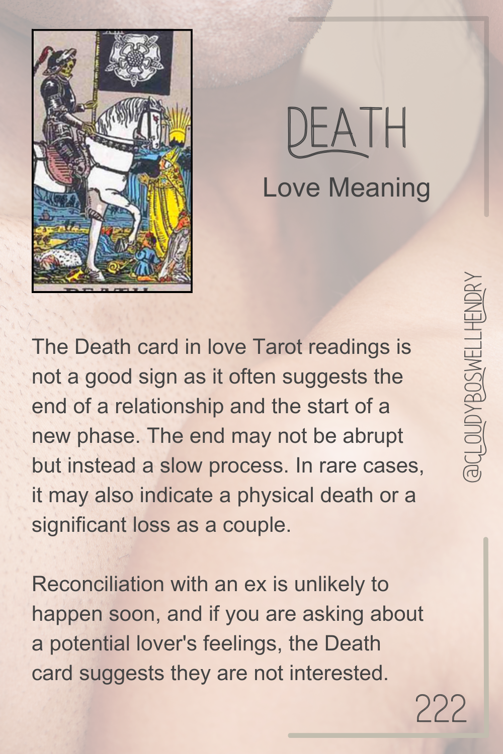 Death Tarot Meaning - Love, Future, Feelings, and More! — Lisa Boswell