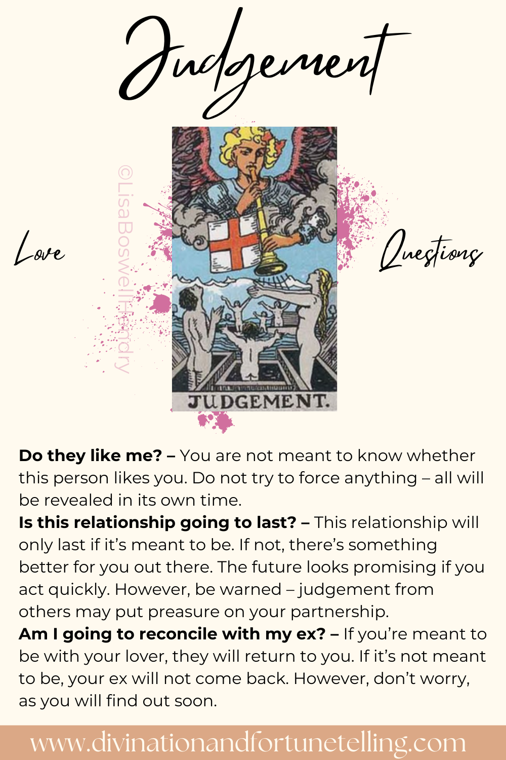 Judgement Tarot Meaning - Love, Future, Feelings, and More! — Lisa Boswell