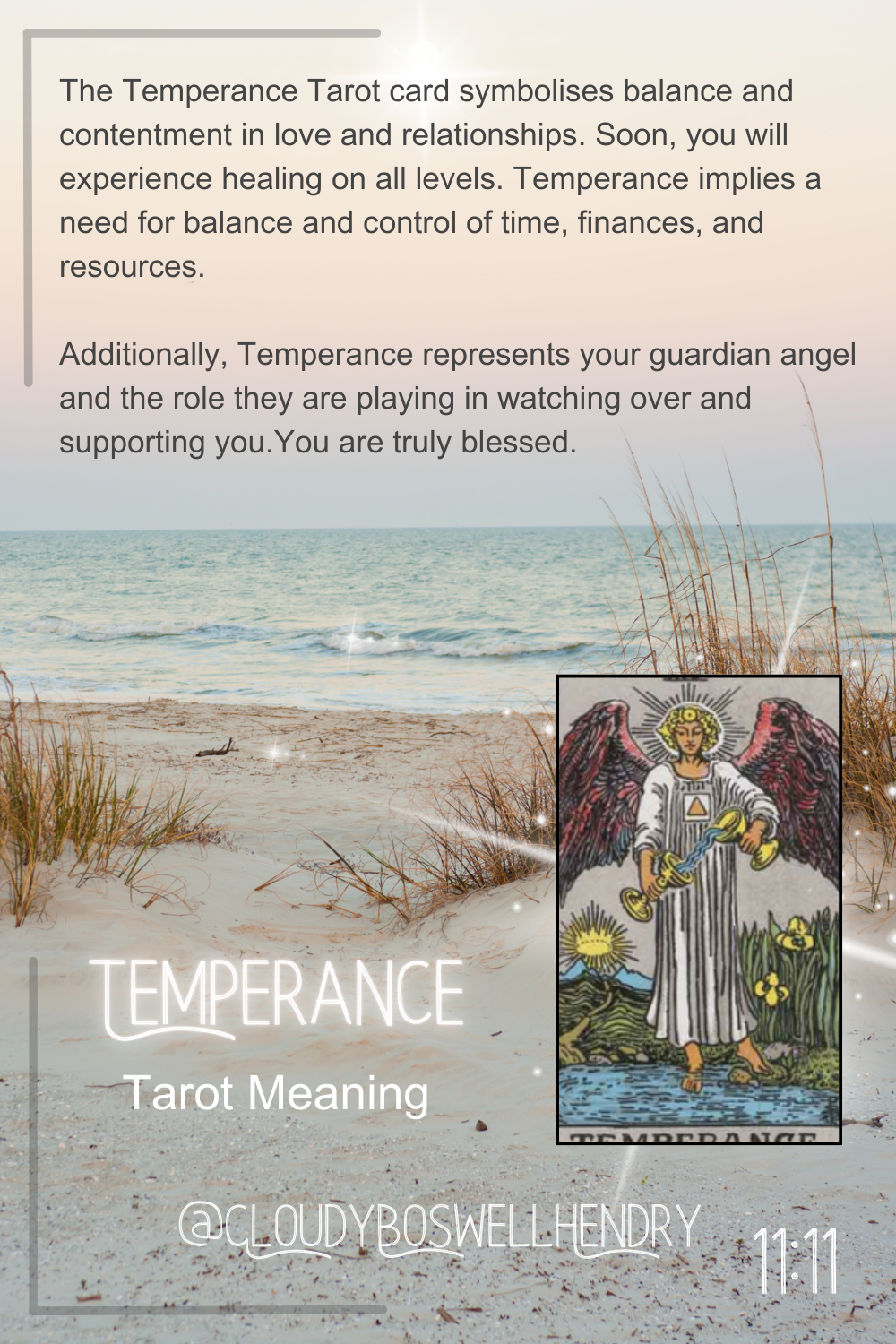 Temperance Tarot Meaning - Love, Future, Feelings, and More! — Lisa Boswell