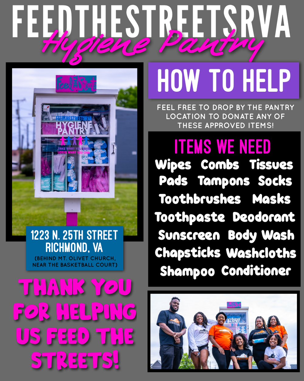 Hygiene Pantry — FeedTheStreetsRVA