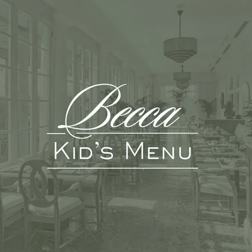 Menus — Becca