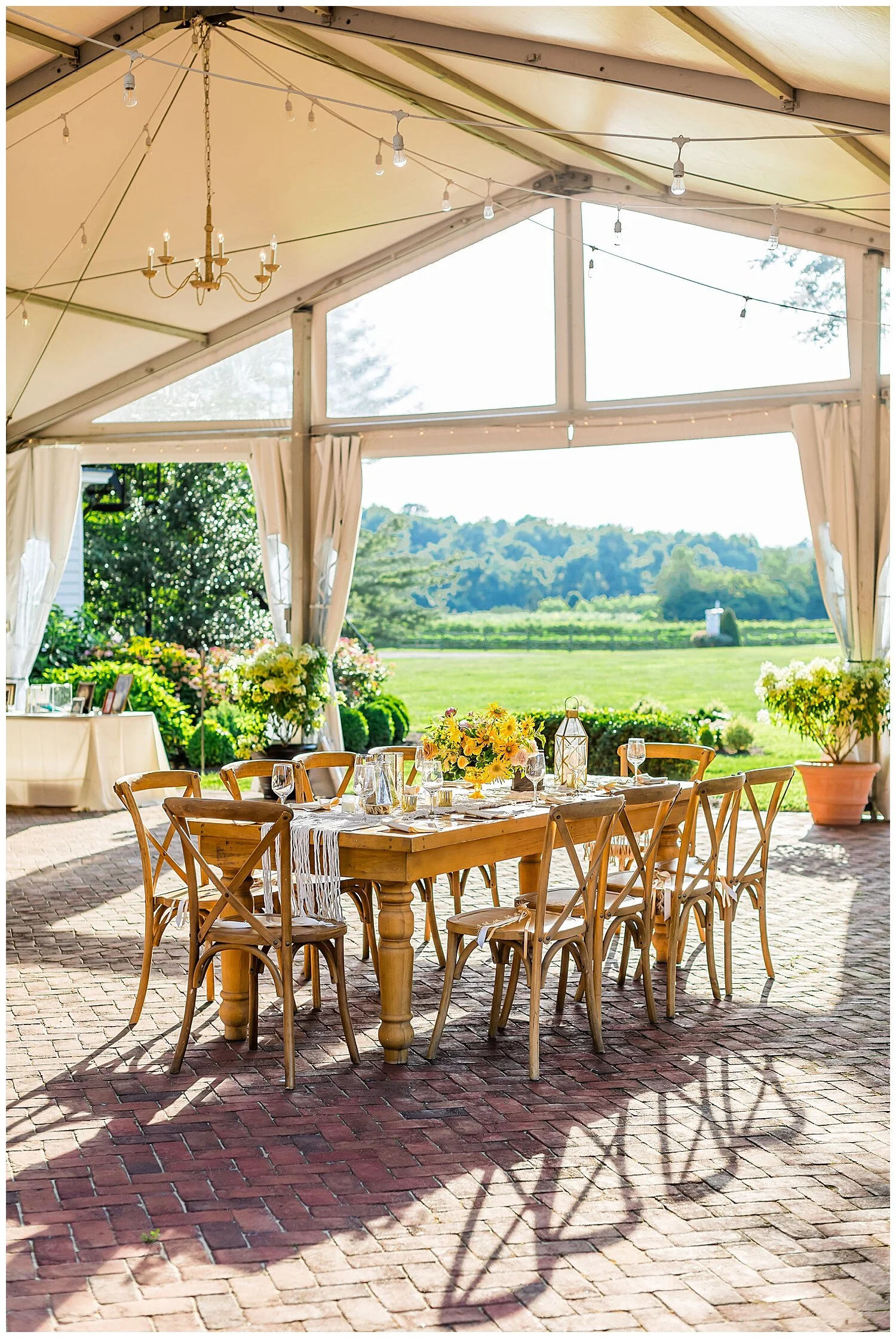 A Colorful & Nontraditional Garden Party Wedding at Fernbrook Farms ...