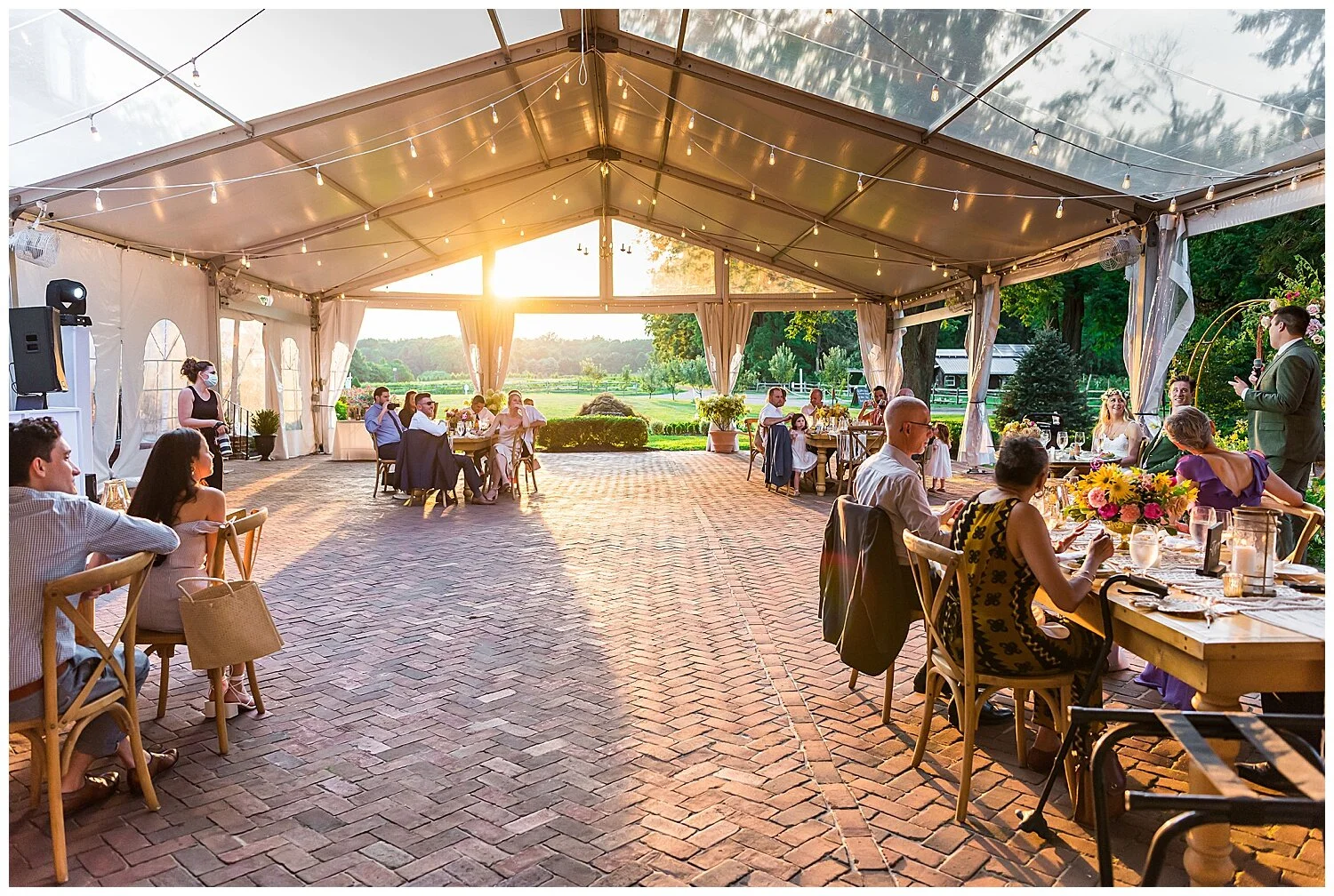 A Colorful & Nontraditional Garden Party Wedding at Fernbrook Farms ...