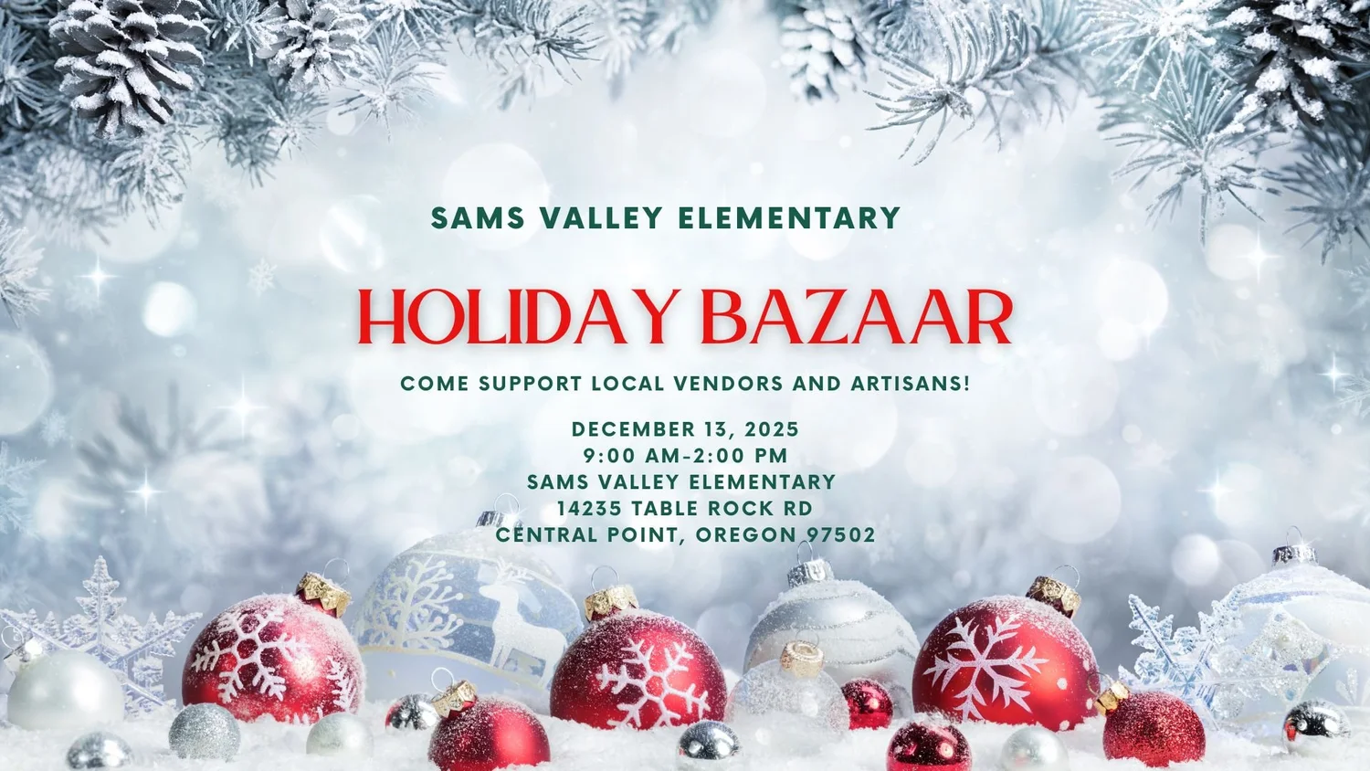 Holiday Bazaars and Shopping Local