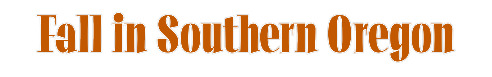 Fall in Southern Oregon