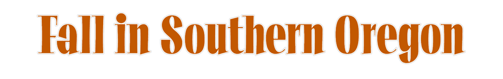 Fall in Southern Oregon