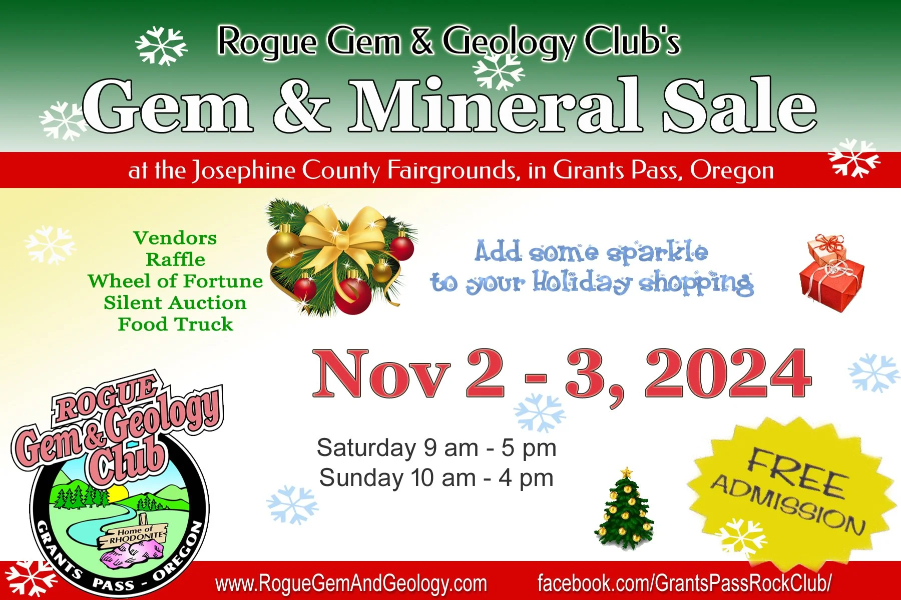 Grants Pass - Rogue Gem & Geology Club's Gem & Mineral Show