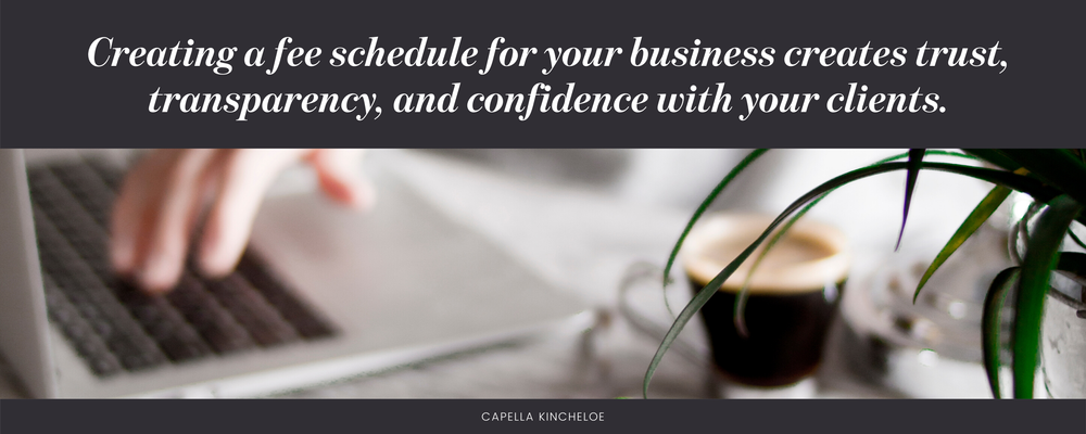 Fee Schedule for Interior Designers — Capella Kincheloe