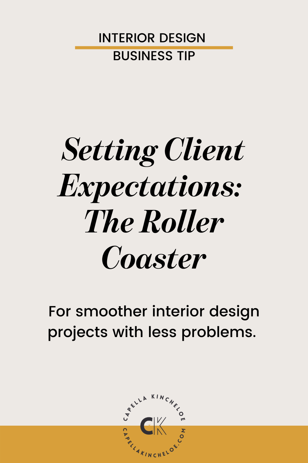 Setting Client Expectations: The Roller Coaster — Capella Kincheloe