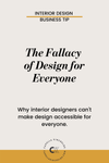 The Fallacy of Design for Everyone — Capella Kincheloe