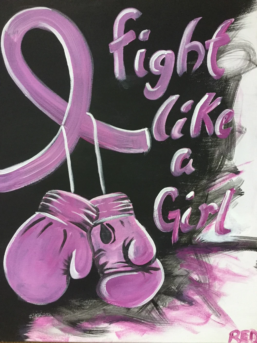 Fight Like A Girl Purple