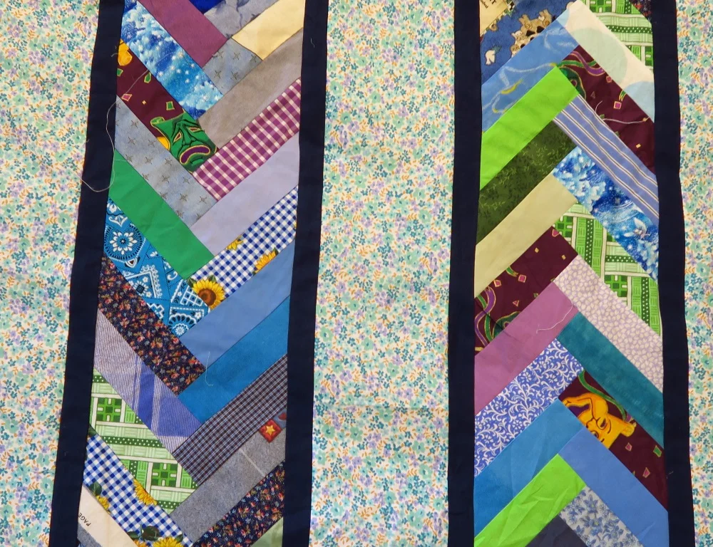 "Braided Scraps" — Quilted Twins