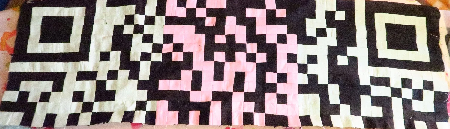 Let's Make a QR Code Quilt - part 3 — Quilted Twins