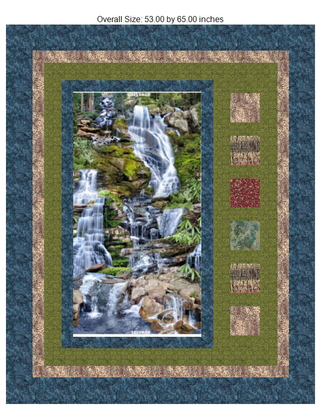 Panel Quilt - Waterfall — Quilted Twins