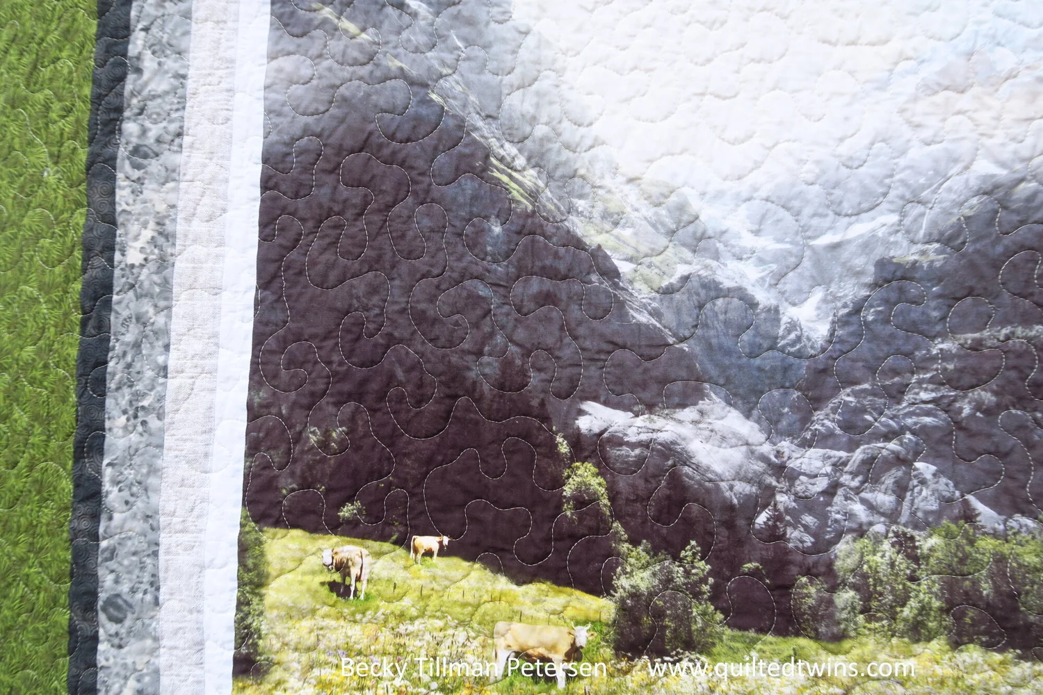 Mountain Scene panel Quilt — Quilted Twins