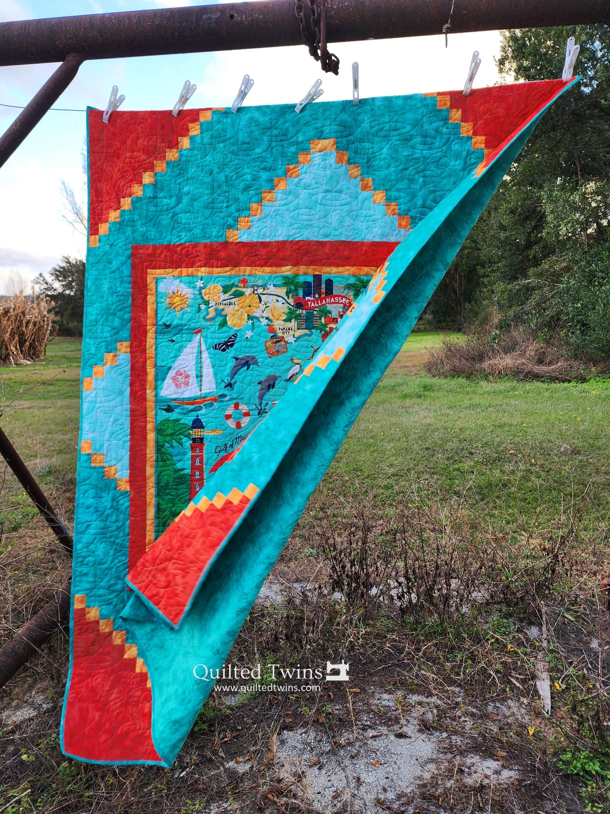 "Florida Centerpiece" - a Quilt Kit available for Pre-order — Quilted Twins