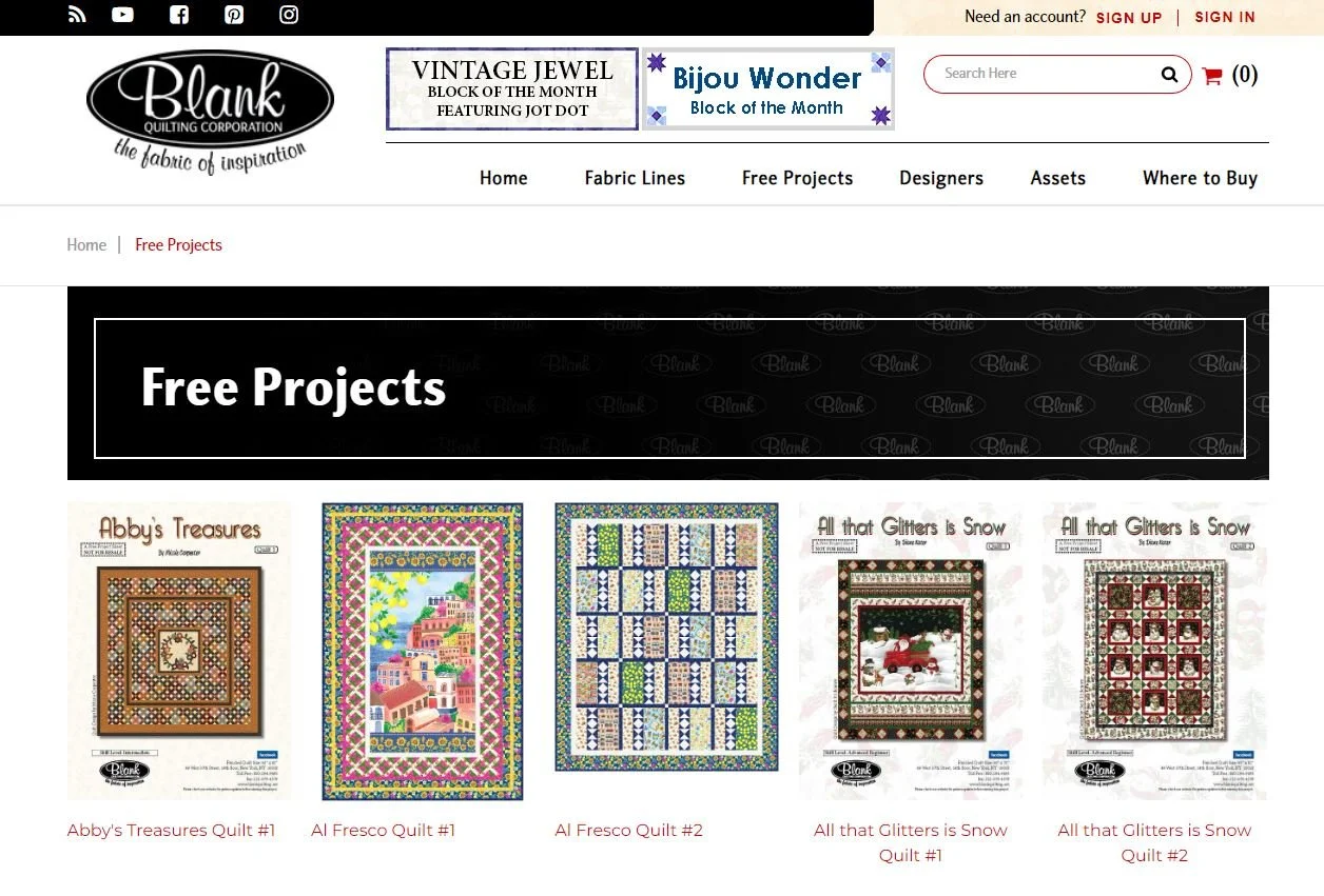 Featuring …Blank Quilting Corporation Fabrics — Quilted Twins