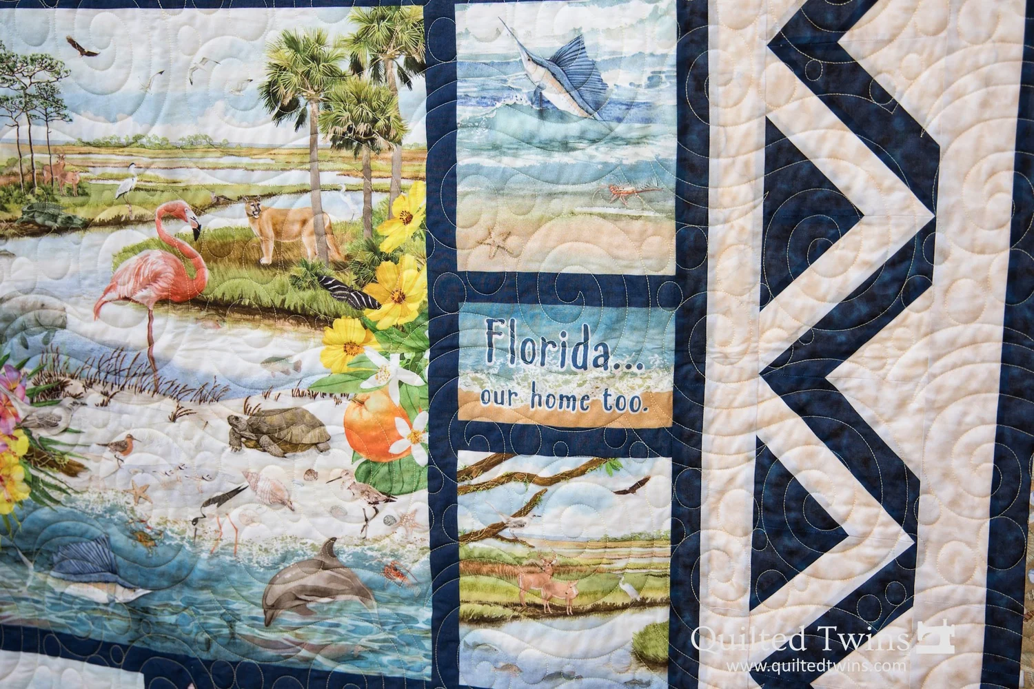 "Light 'n Bright" - an All Florida Shop Hop quilt kit — Quilted Twins