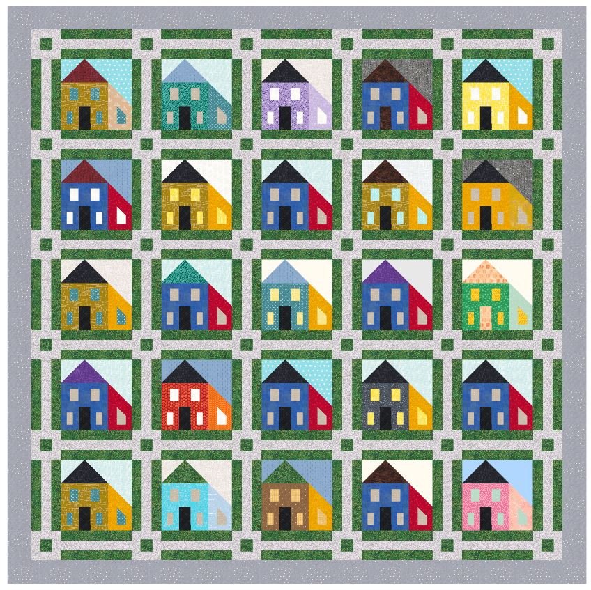 My Next House Quilt — Quilted Twins