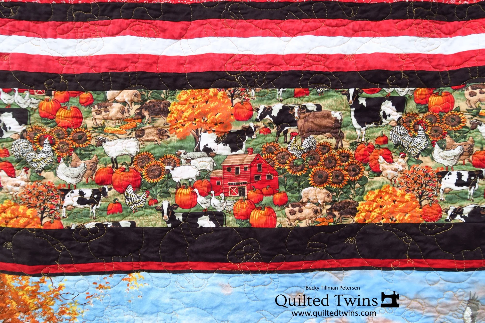 "Down Home with Farmall Tractor" - a quilt kit offered by Quilted Twins ...