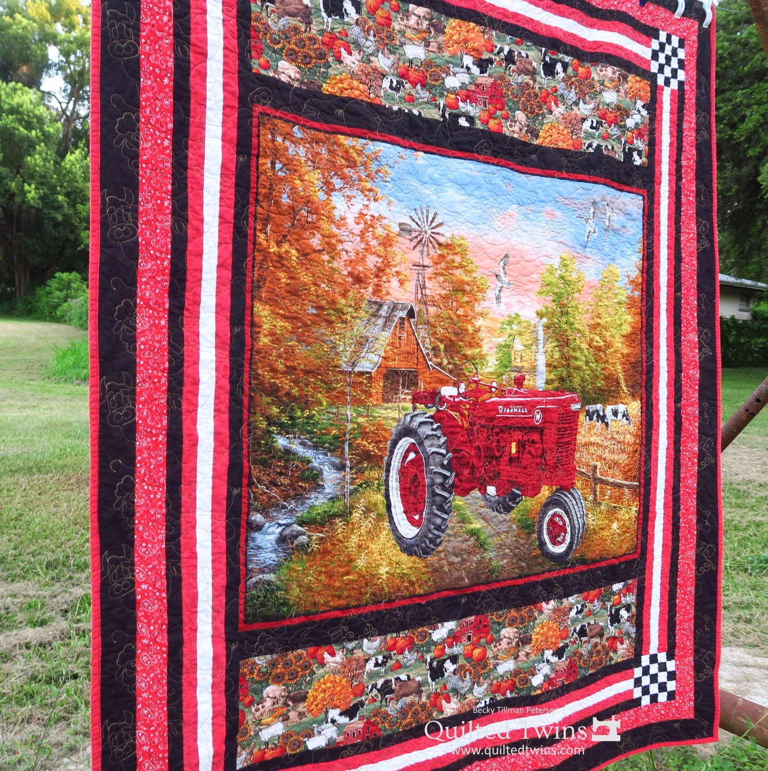 "Down Home with Farmall Tractor" - a quilt kit offered by Quilted Twins ...