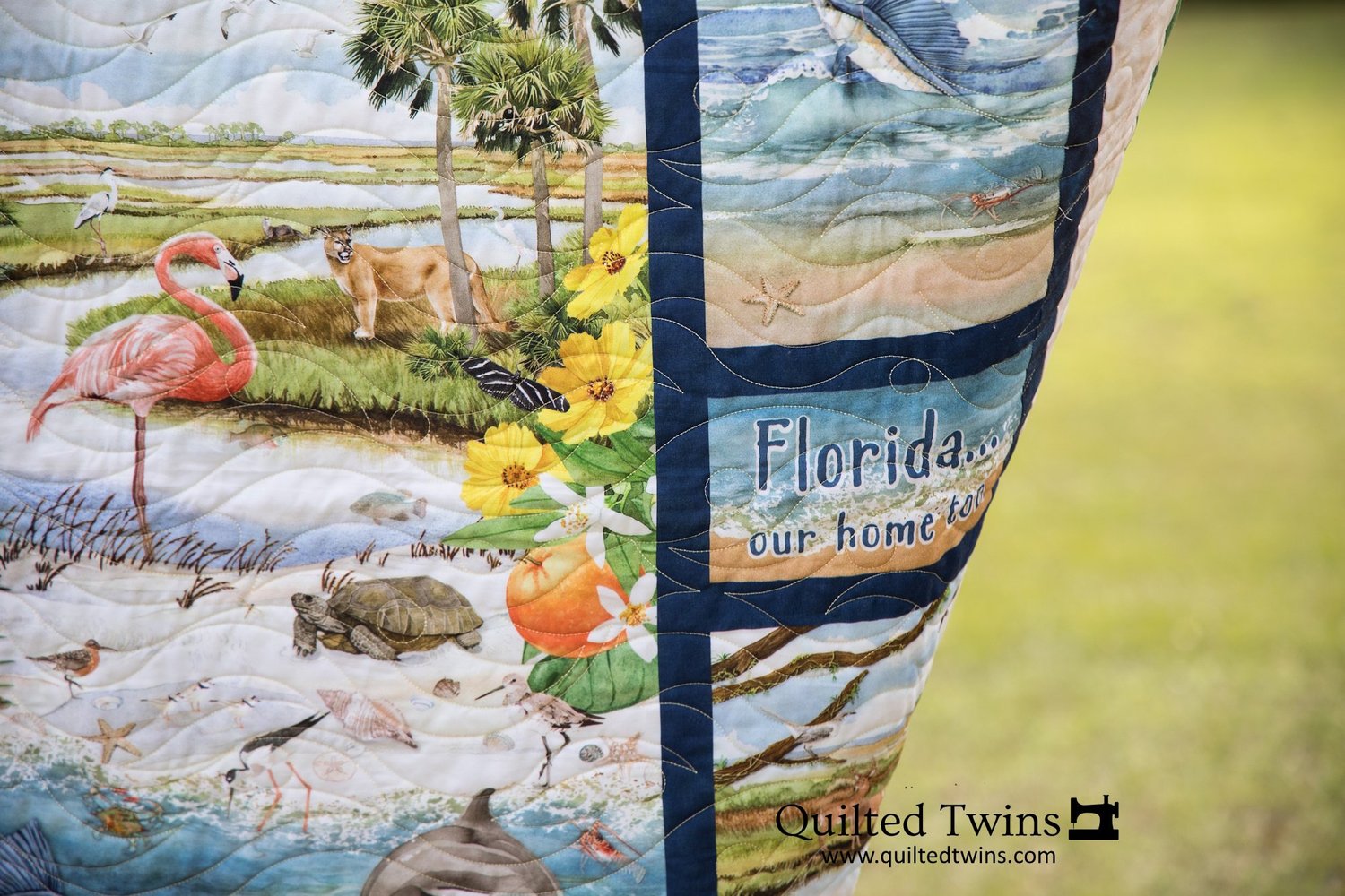"Centerpiece View" - an All Florida Shop Hop 2024 quilt kit! — Quilted ...