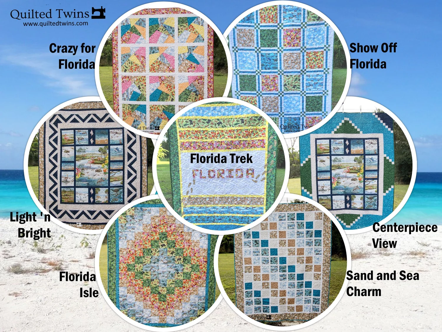 "Crazy for Florida" - an All Florida Shop Hop 2024 quilt kit — Quilted ...