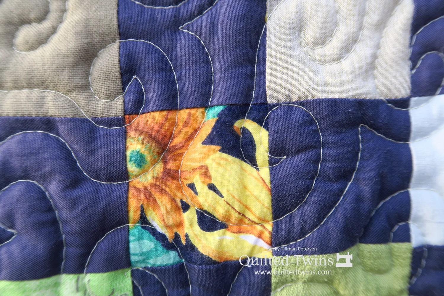 "Checkerboard Fancy" — Quilted Twins