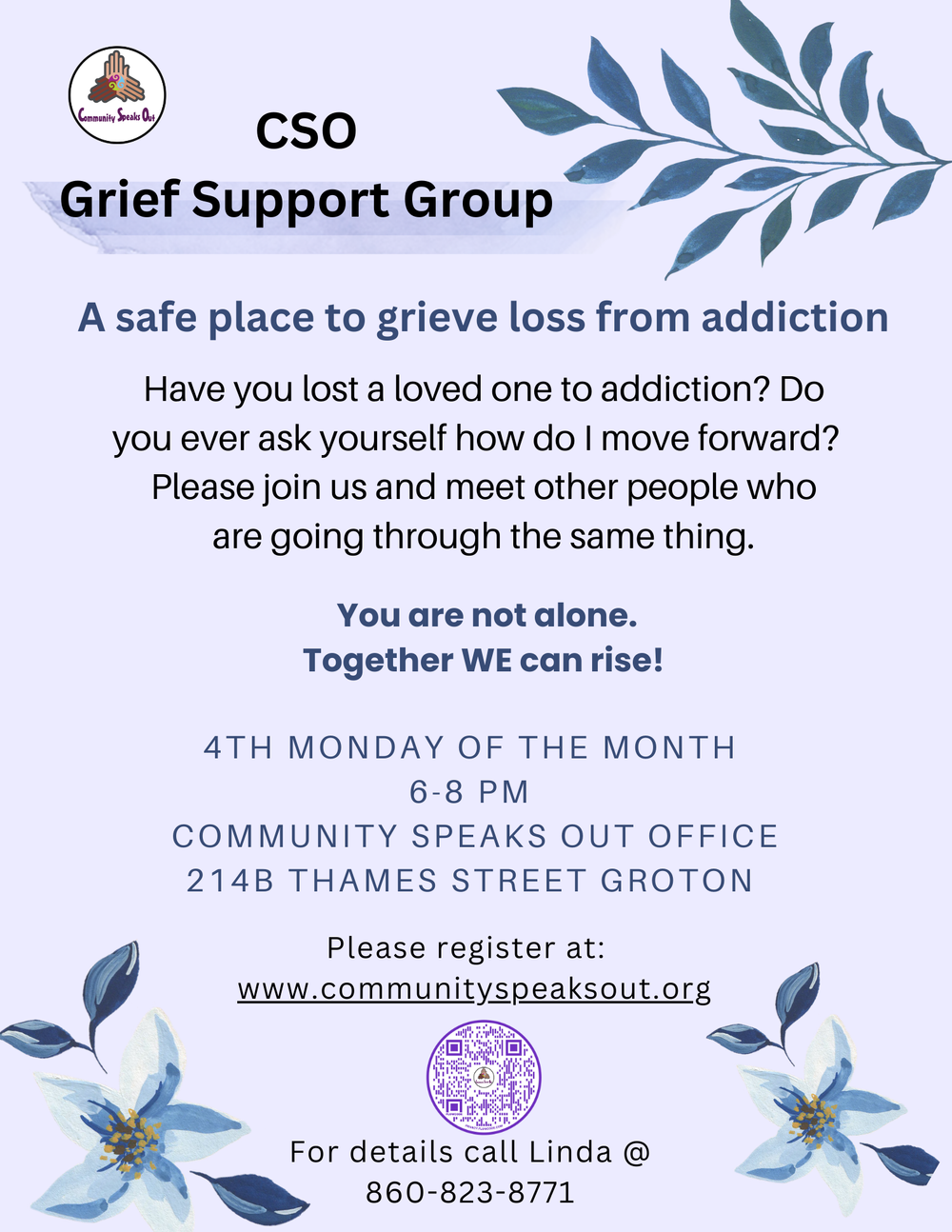 Grief Group Registration — Community Speaks Out