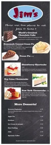 Menu — Jim's