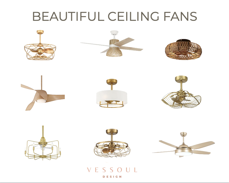 beautiful fans (that don’t all look like fans) Gold, wood, brass fans ...