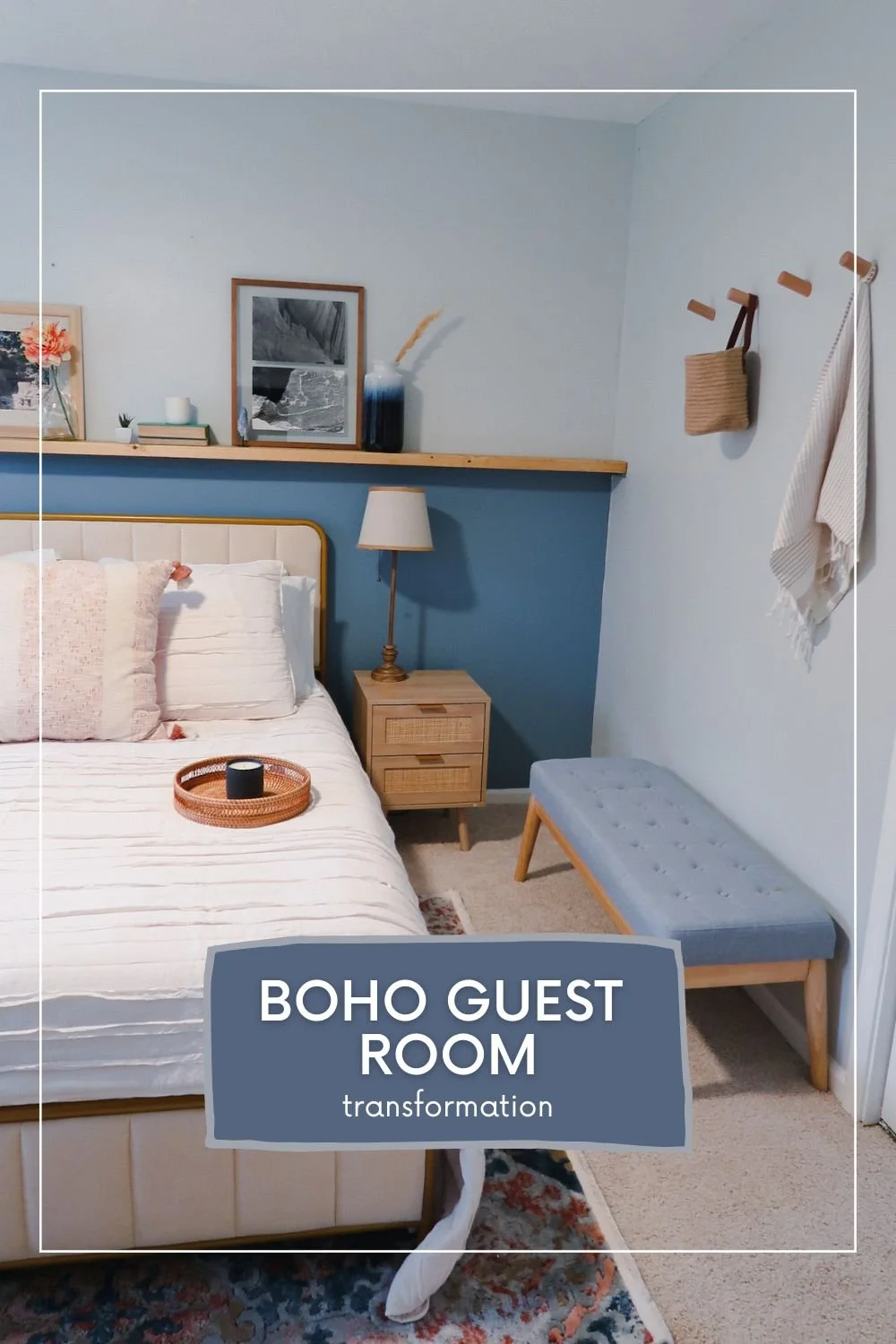 Boho Inspired Cozy Guest Room Transformation — VESSOUL DESIGN
