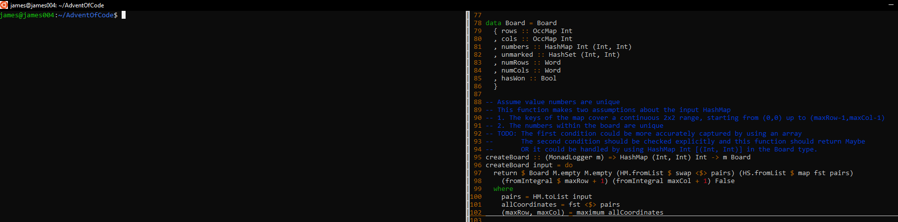 Using Haskell in Vim: The Basics — Monday Morning Haskell