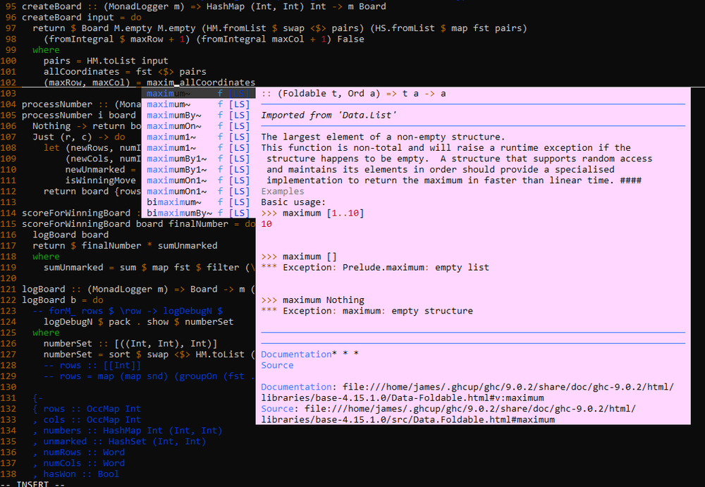 Using Haskell in Vim: The Basics — Monday Morning Haskell
