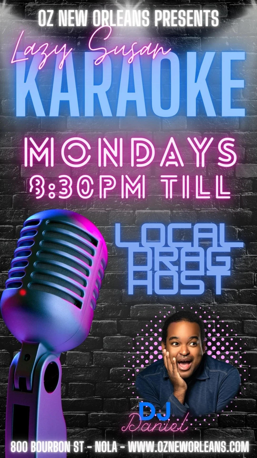 WEEKLY EVENTS — Oz