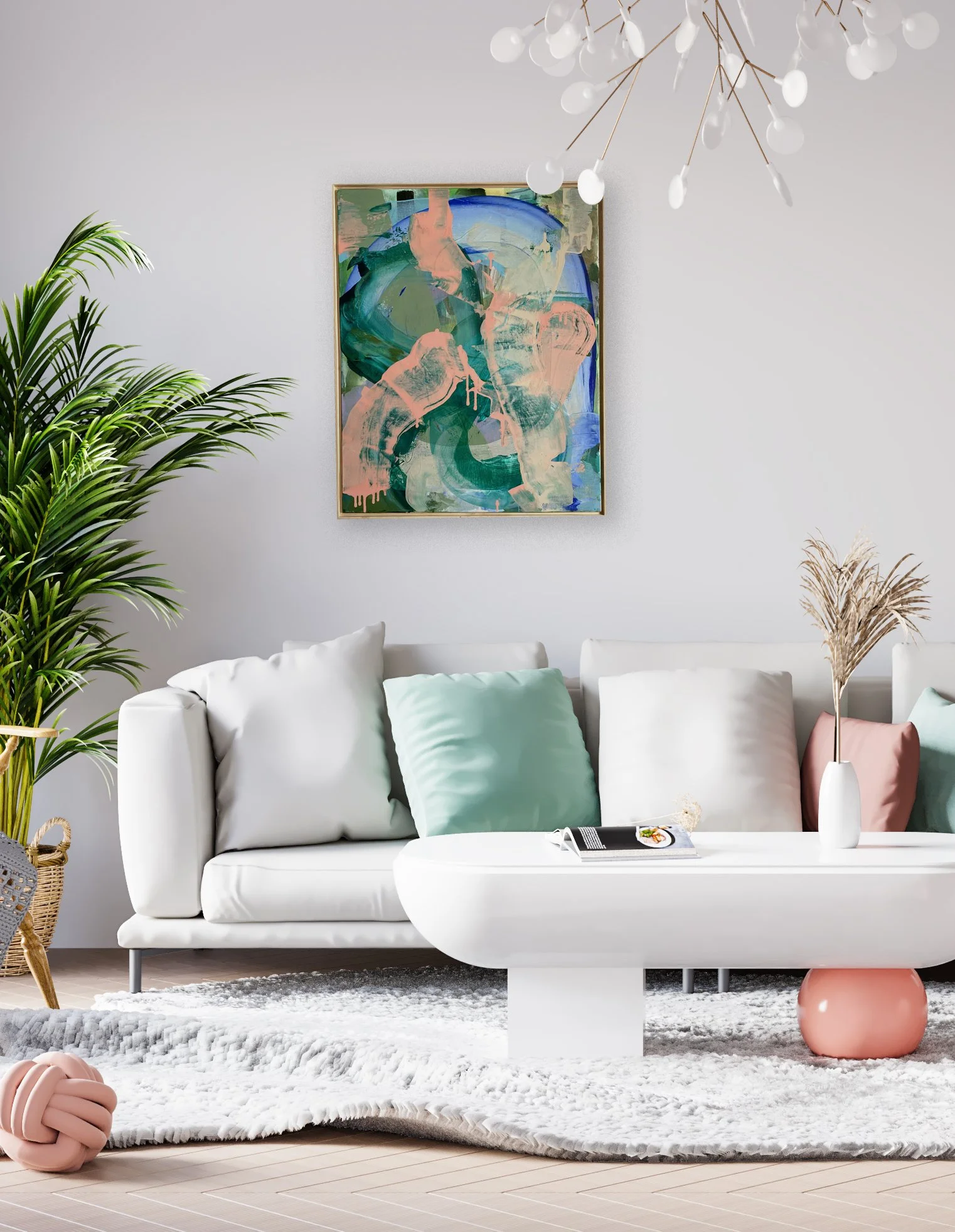 Earth Explosion Original Painting on Canvas — Jessalin Beutler