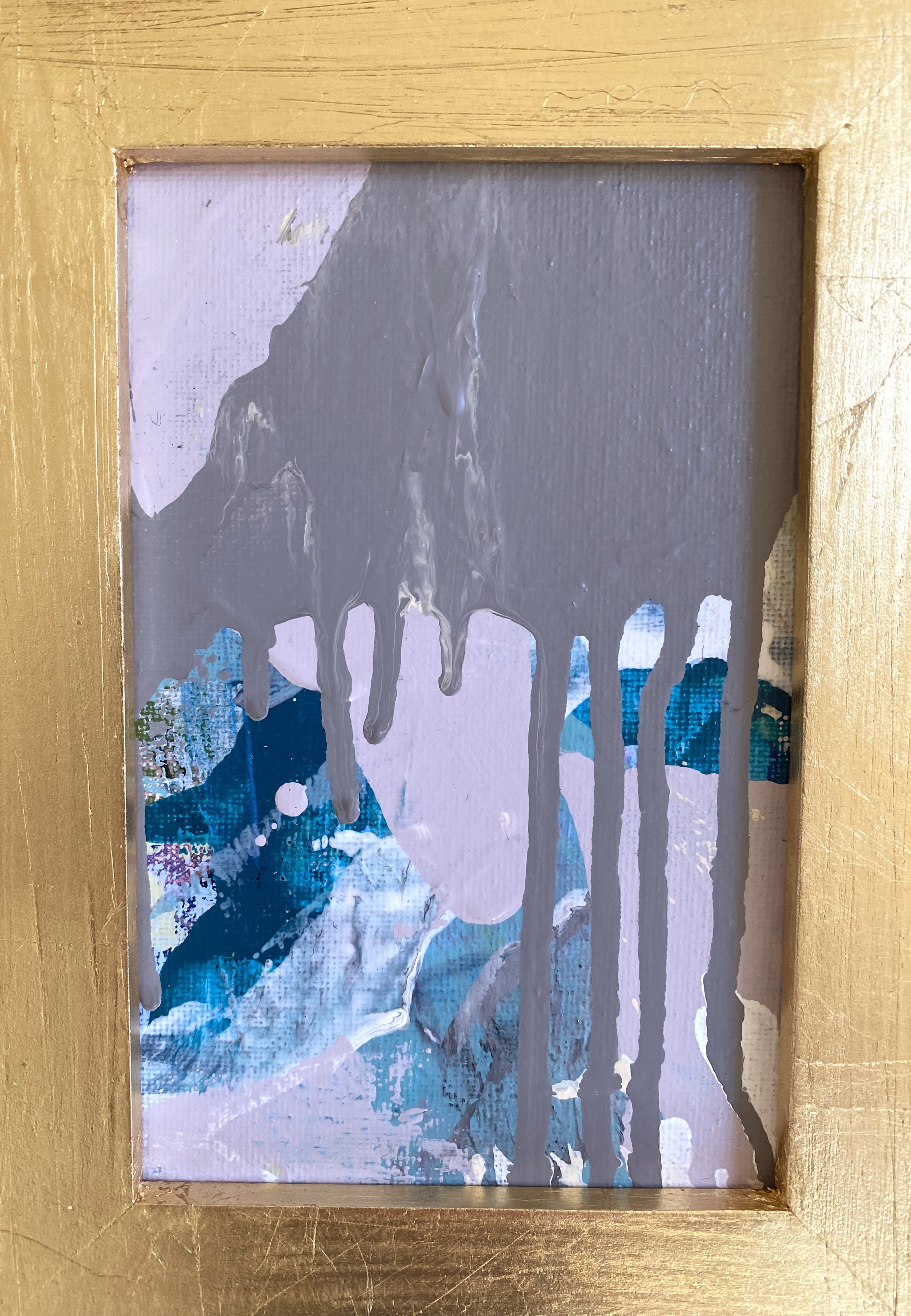 Gold framed mini paintings. — Jessalin Beutler