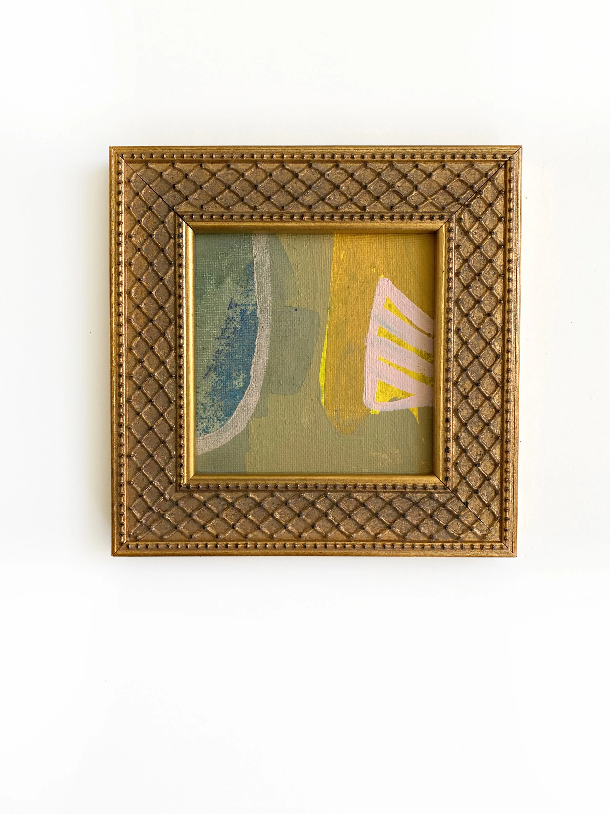 Chitinous Wing Mini Painting on Canvas — Jessalin Beutler