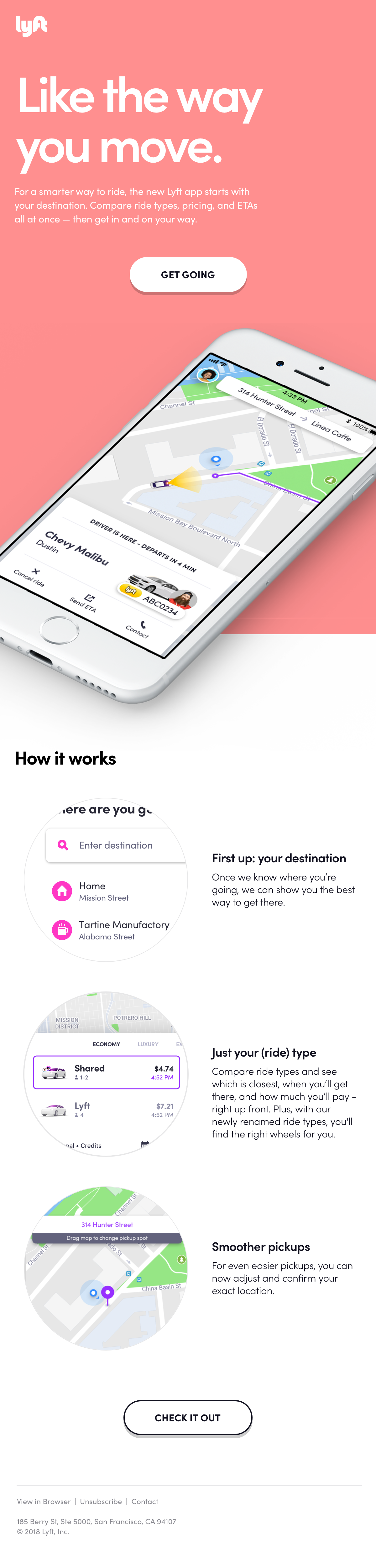 New Lyft app — Jessica Dawson