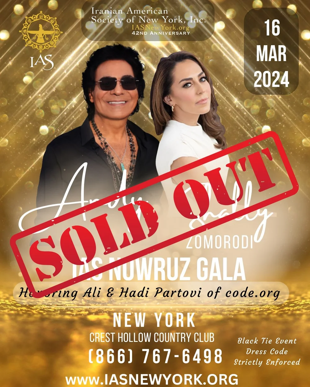 2024 - Nowruz Gala 1403 with ANDY and Shally Zomorodi — Iranian American Society of New York