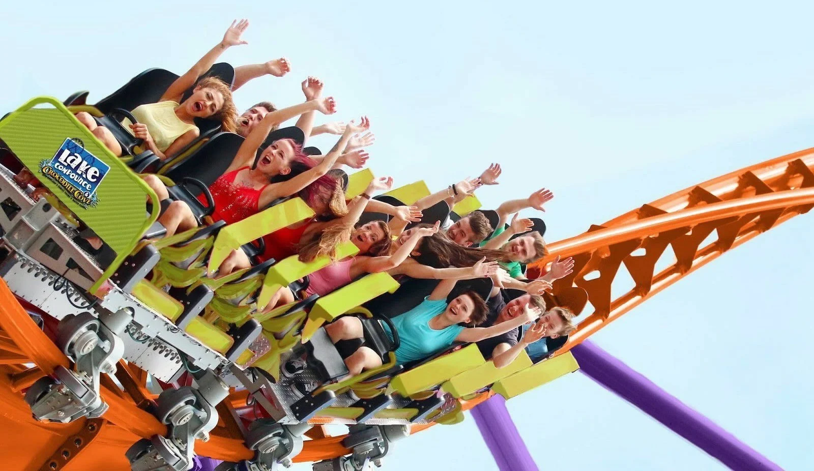 Carver campers spending the day at Lake Compound and Playland today ...