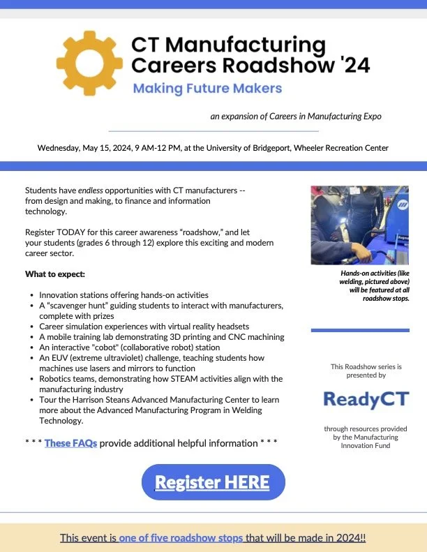 Don't Miss the Manufacturing Career Roadshow on May 15! — The Carver