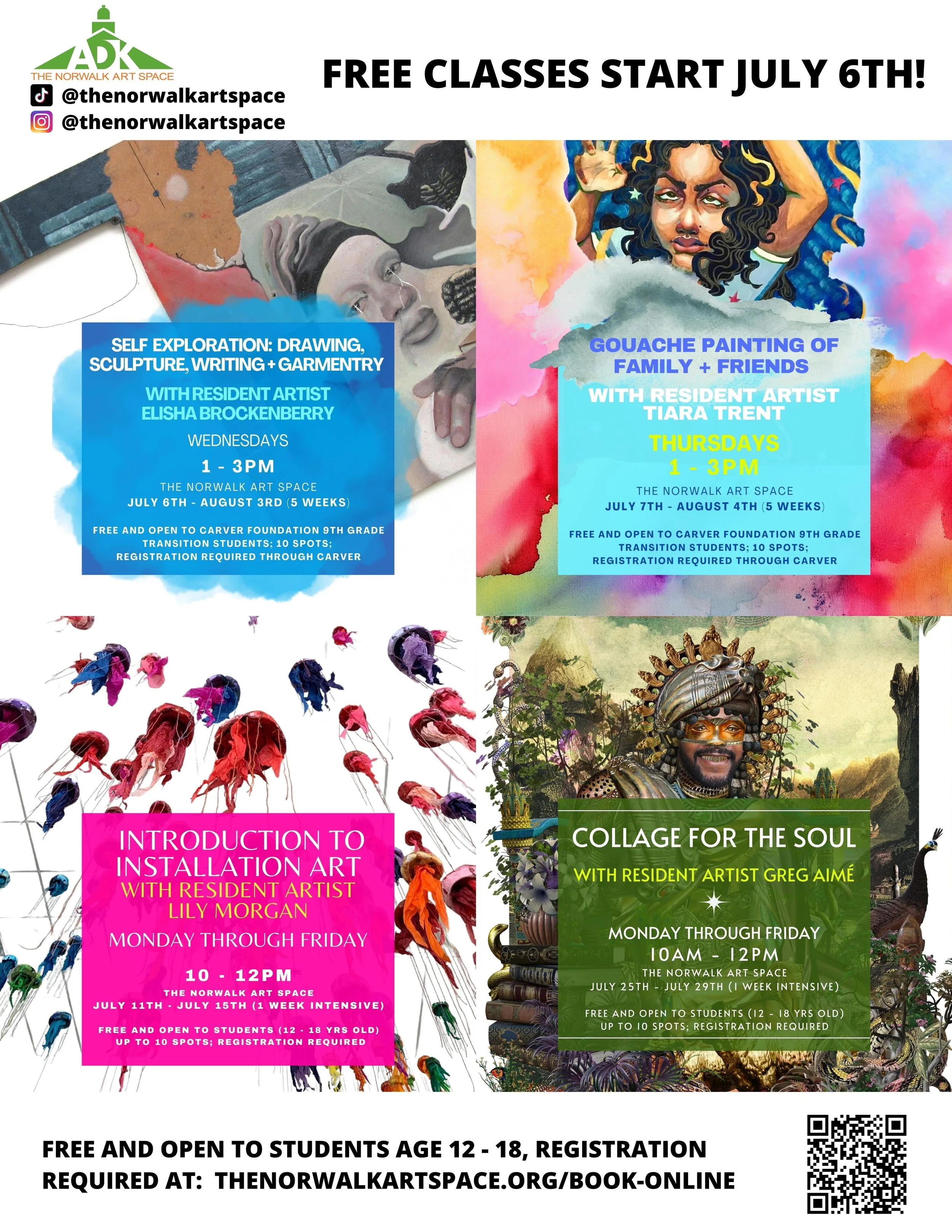 Free summer art classes offered by our partner The Norwalk Art Space ...