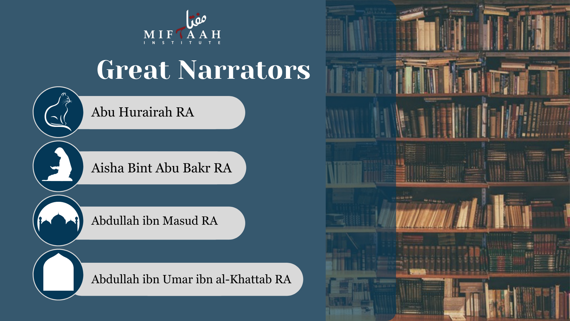 Learn Prophetic Traditions — Miftaah Institute