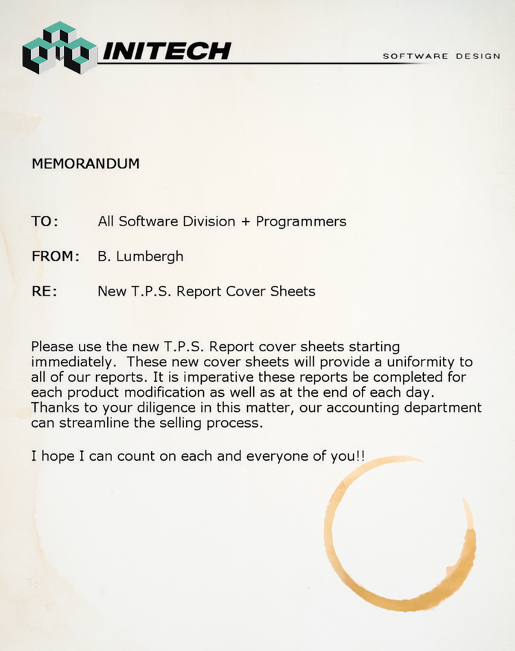 Out of Frame, Into Life: The TPS Cover Sheet Memo — StS Productions