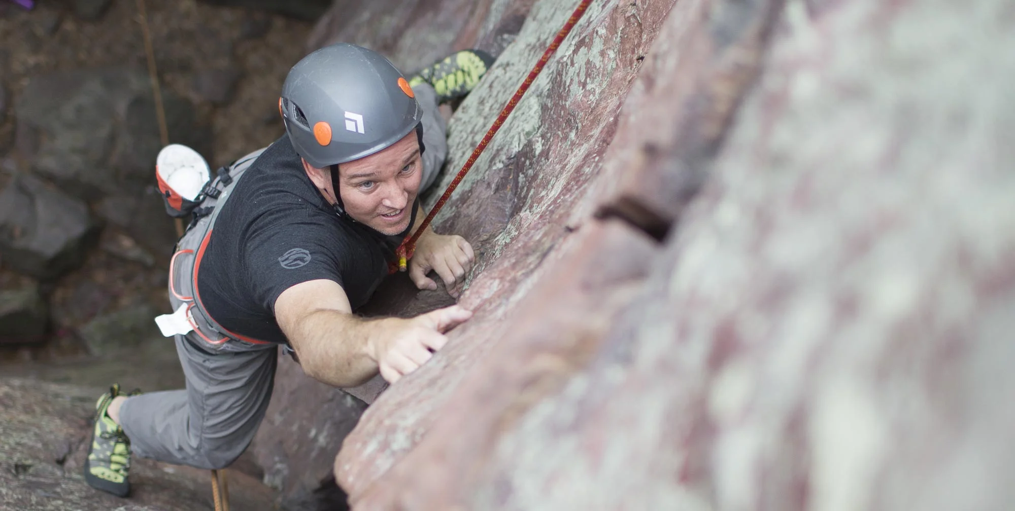 Guided Rock Climbing at Devils Lake in Baraboo, Wisconsin